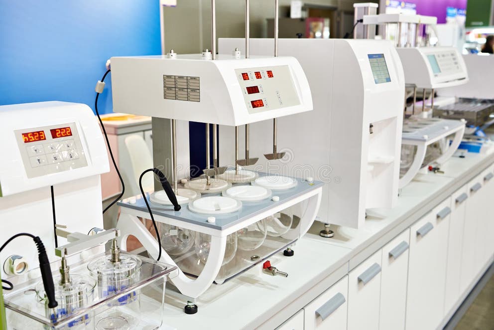 Dissolution Testing Systems for Tablets Stock Image - Image of medicine ...