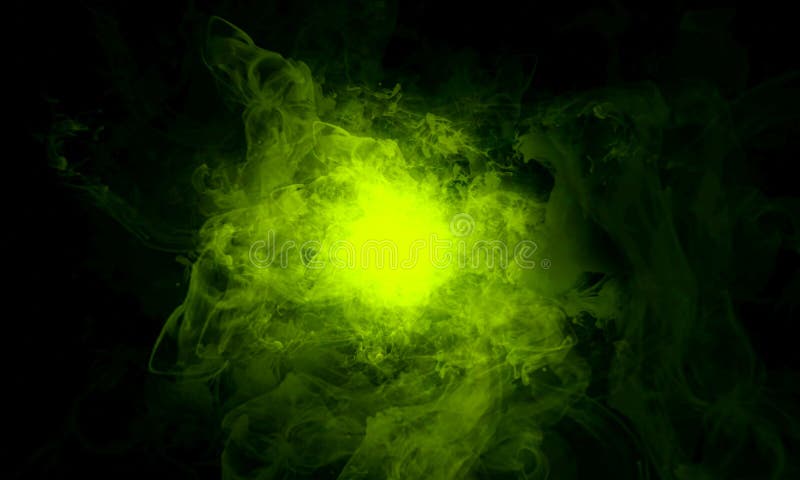 Dissolution of Yellow Ink Drop Stock Illustration - Illustration of ...