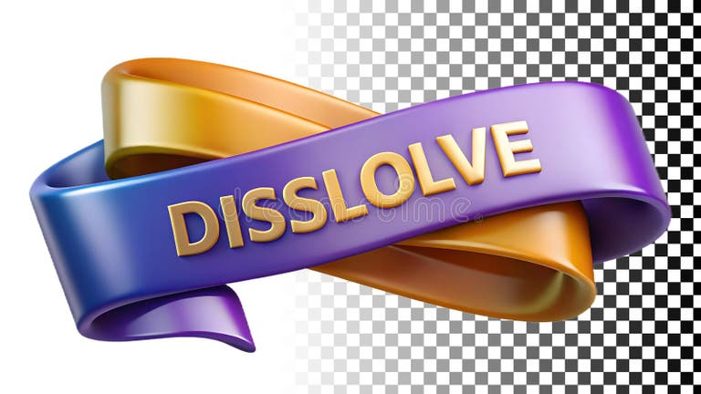 Dissolve Banner, Transition Effect and Text Message Illustration Png ...