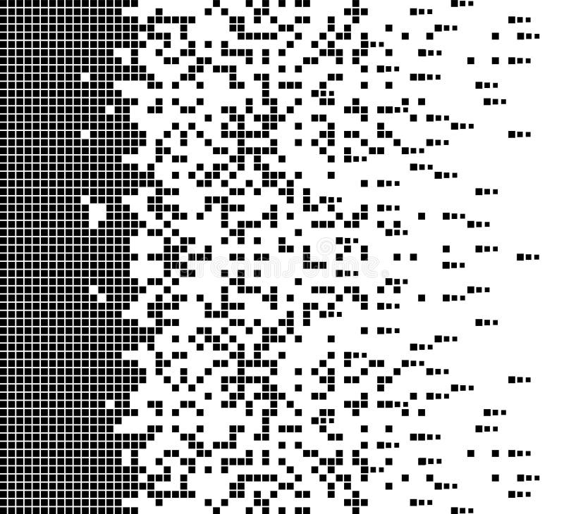 Dissolved Filled Square Dotted Vector Icon with Disintegration Effect ...