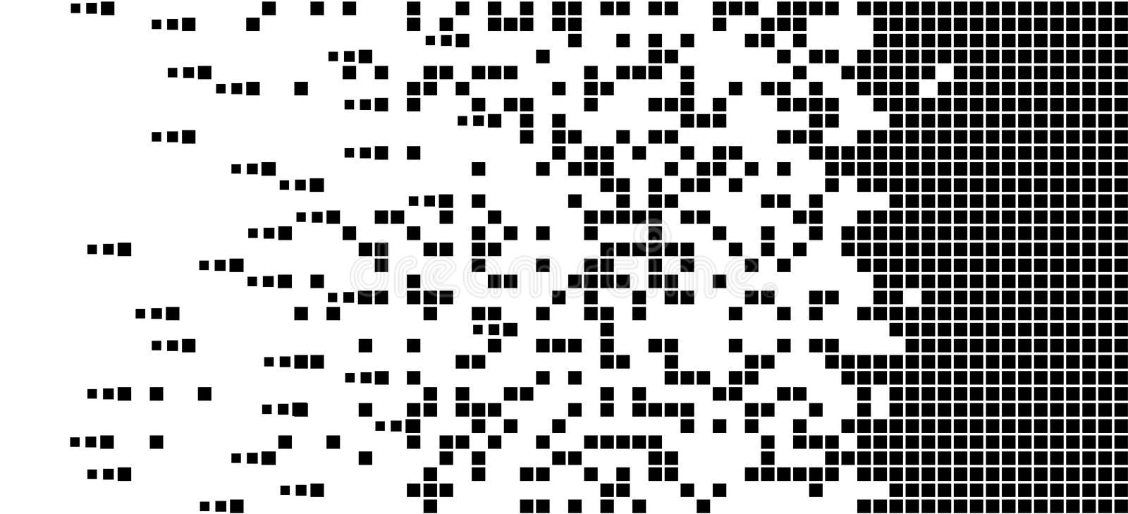 Dissolved Filled Square Dotted Vector Icon with Disintegration Effect ...