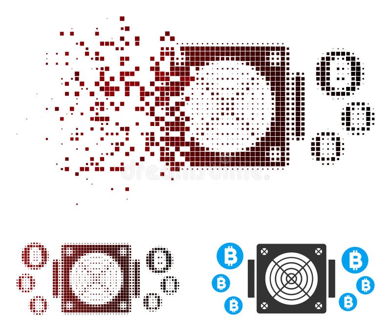 Dissolved Pixel Halftone Bitcoin Mining ASIC Device Icon Stock Vector ... Dissolved Pixel Halftone Bitcoin Mining ASIC Device Icon Stock Vector ...