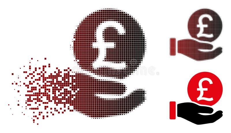Dissolved Pixel Halftone British Pound Coin Payment Icon Stock Vector ... Dissolved Pixel Halftone British Pound Coin Payment Icon Stock Vector ...