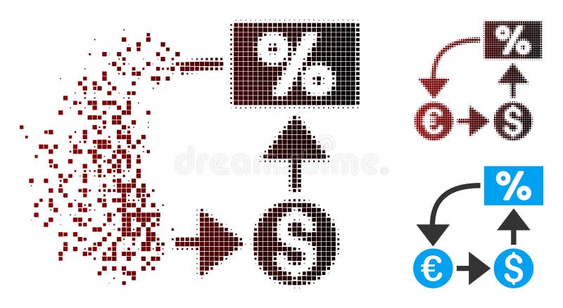 Dissolved Pixel Halftone Currency Cashflow Icon Stock Vector ... Dissolved Pixel Halftone Currency Cashflow Icon Stock Vector ...