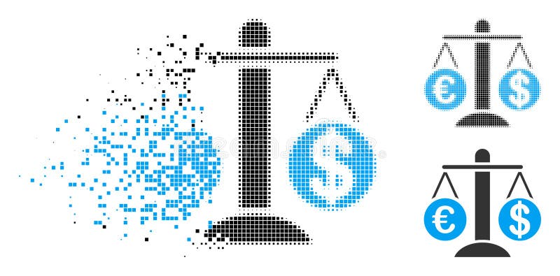 Dissolved Pixel Halftone Currency Compare Scales Icon Stock Vector ... Dissolved Pixel Halftone Currency Compare Scales Icon Stock Vector ...