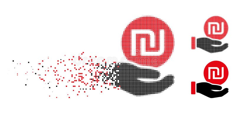 Dissolved Pixel Halftone Shekel Coin Payment Icon Stock Vector ... Dissolved Pixel Halftone Shekel Coin Payment Icon Stock Vector ...