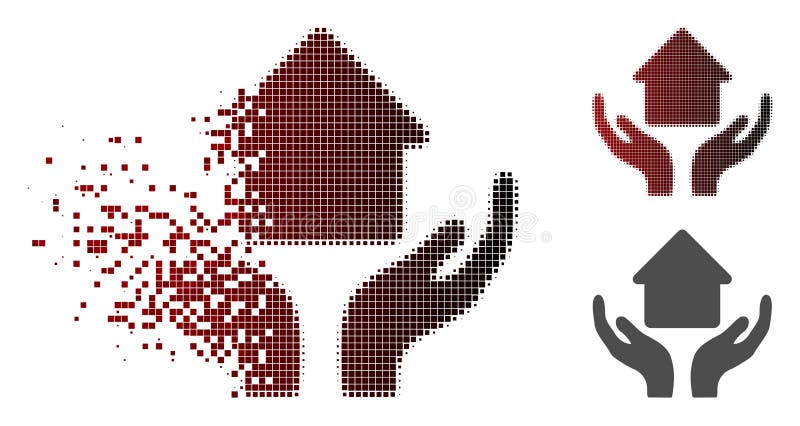 Home Care Hands Disintegrating Pixel Halftone Icon Stock Vector ... Home Care Hands Disintegrating Pixel Halftone Icon Stock Vector ...