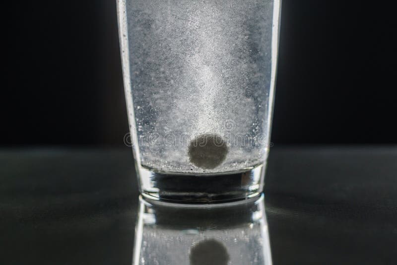 Dissolving Effervescent Tablets Stock Photo - Image of tablets, dose ...
