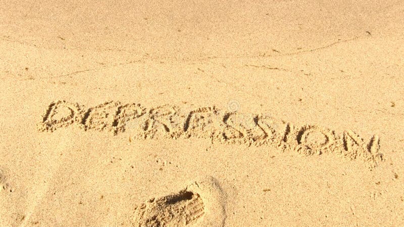 Dissolving, Erasing, Eliminating Depression Stock Video - Video of ...