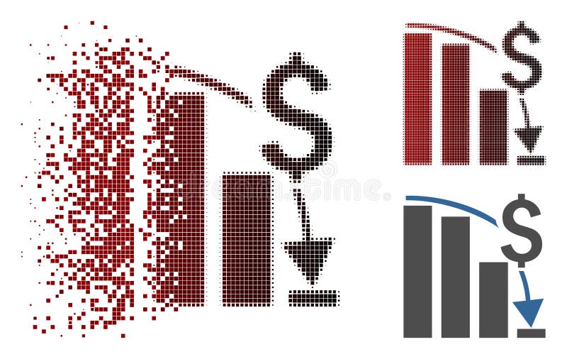Dissolving Pixel Halftone Financial Crisis Chart Icon Stock Vector ... Dissolving Pixel Halftone Financial Crisis Chart Icon Stock Vector ...