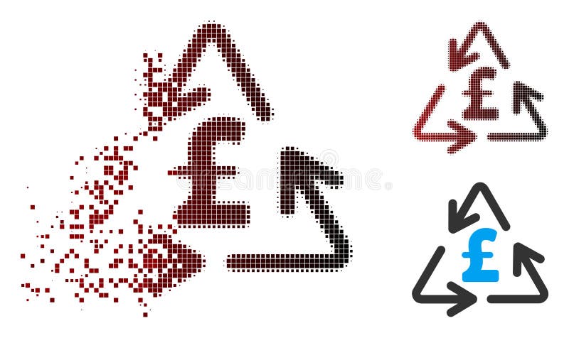 Dissolving Pixel Halftone Recycling Pound Cost Icon Stock Vector ... Dissolving Pixel Halftone Recycling Pound Cost Icon Stock Vector ...