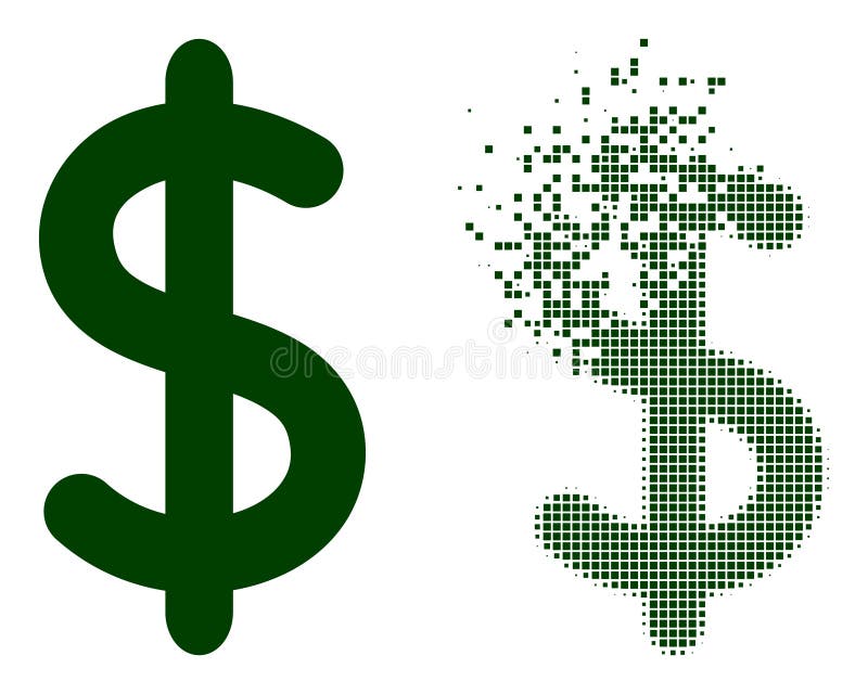 Dissolving Pixelated and Original Biohazard Warning Icon Stock Vector ...