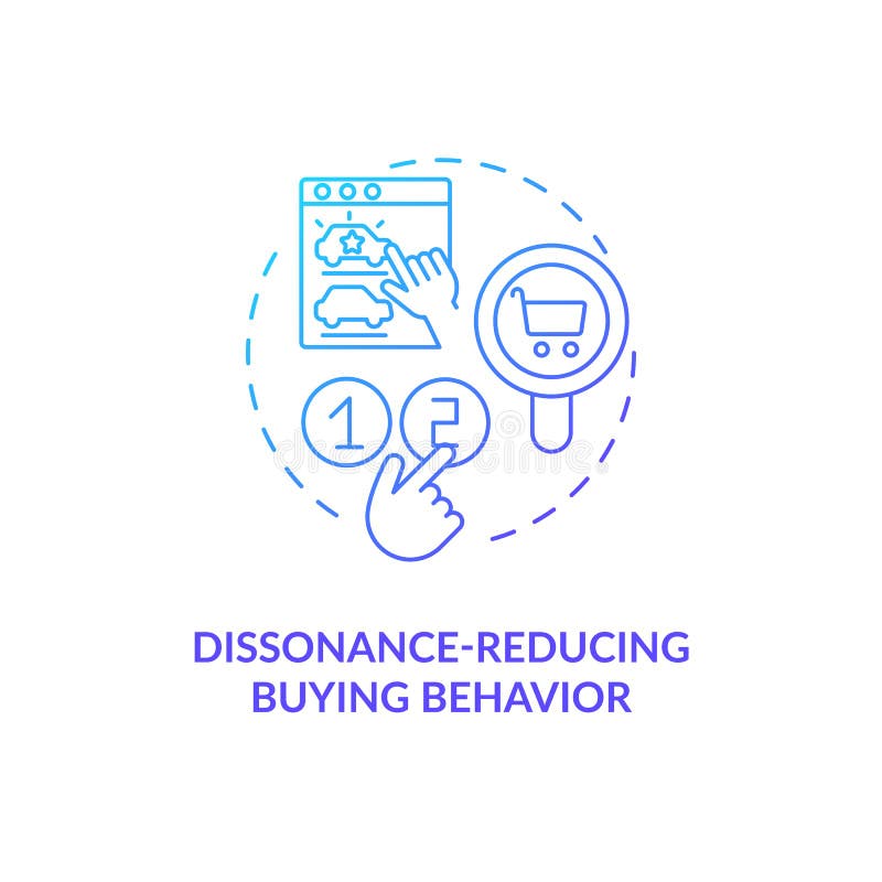 Dissonance-reducing Buying Behavior Concept Icon Stock Vector ...
