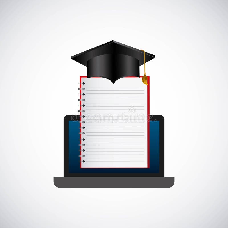 Distance Education Elearning Icon Stock Vector - Illustration of ...