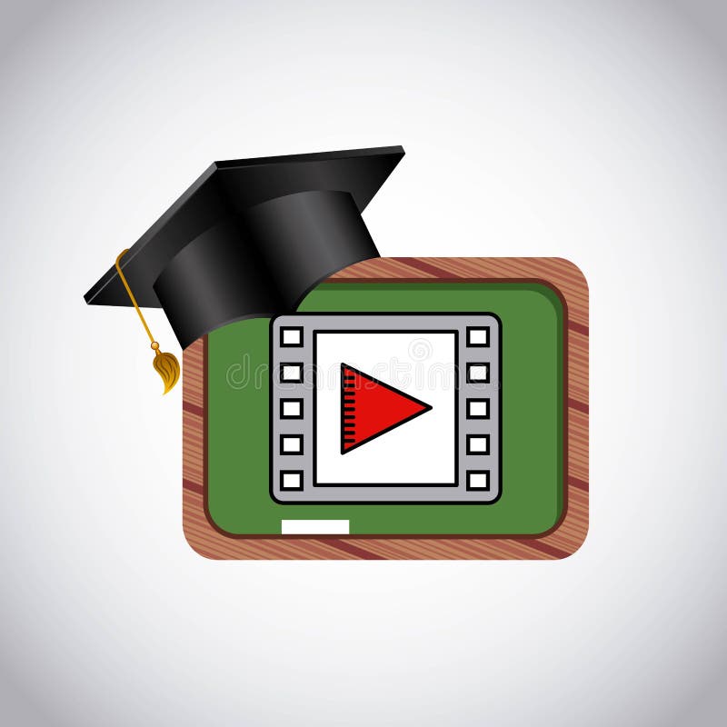 Distance Education Elearning Icon Stock Vector - Illustration of global ...