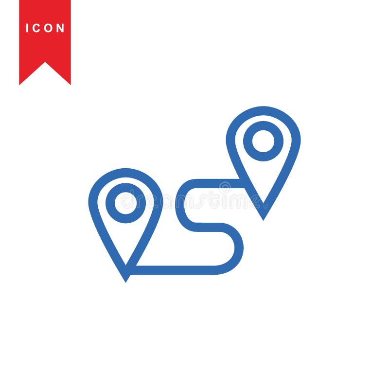 Distance icon stock illustration. Illustration of symbol - 146399812