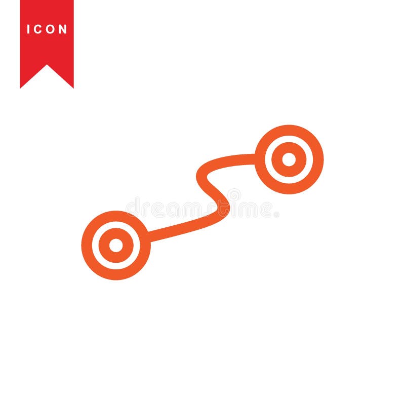 Distance icon stock illustration. Illustration of road - 146400603