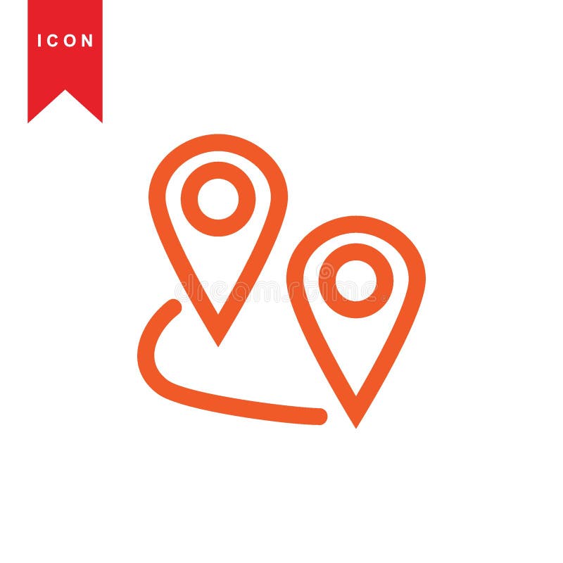 Distance icon stock illustration. Illustration of element - 146400753