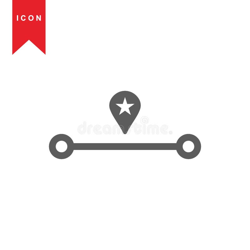 Distance icon stock illustration. Illustration of communication - 146400953