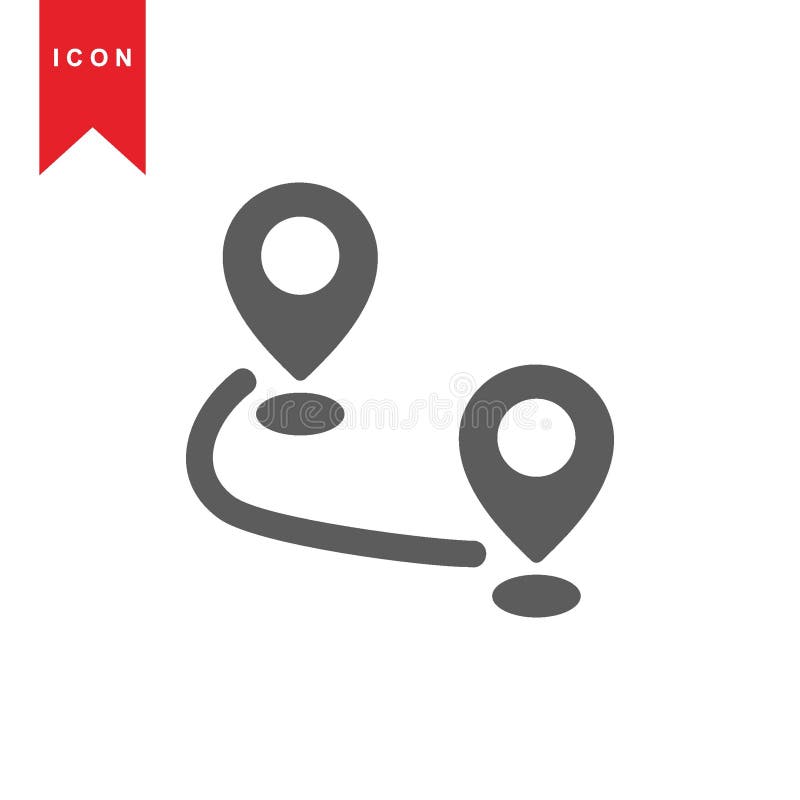 Distance icon stock illustration. Illustration of element - 146401189