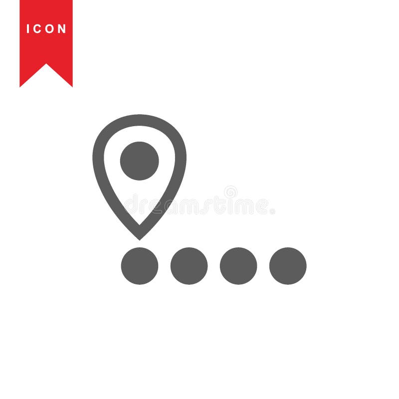 Distance icon stock vector. Illustration of travel, road - 146401365