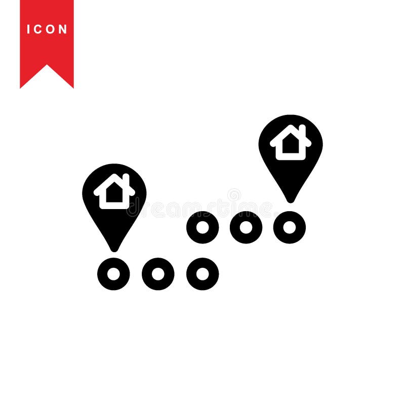 Distance icon stock illustration. Illustration of travel - 146401928