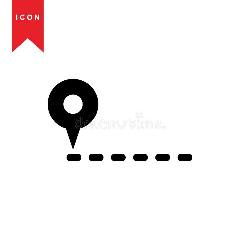 Distance icon stock illustration. Illustration of student - 146402279