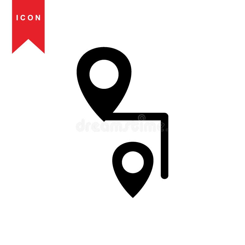 Distance icon stock illustration. Illustration of journey - 146402583