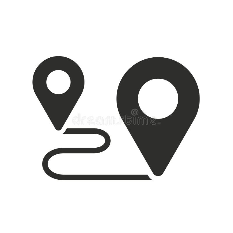 Distance Icon. Vector Symbol Isolated on White Background. Stock Vector ...