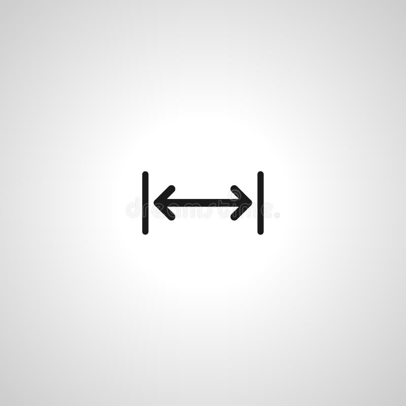 Distance Isolated Vector Icon. Distance Isolated Icon. Distance ...