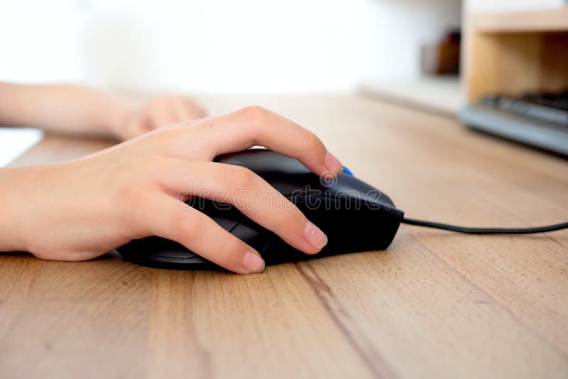 Distance Learning Online Education and Work. Child Study Remotely from ...