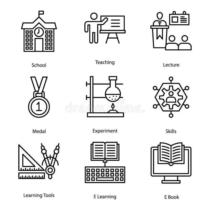 Distance Learning Vectors stock vector. Illustration of presentation ...