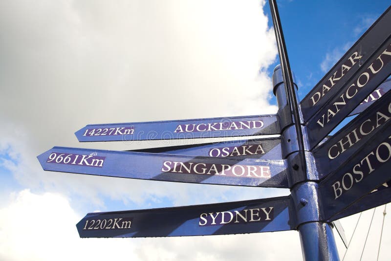 The Red Distance Marker Pole To Inform Range of Golfing with Blu Stock ...