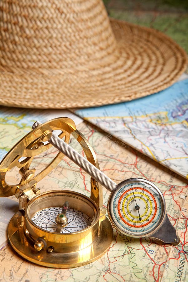 Distance meter and compass stock image. Image of compass - 9366245