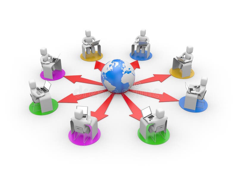 Formation De Distance Ou Concept De Formation En Ligne Illustration ...