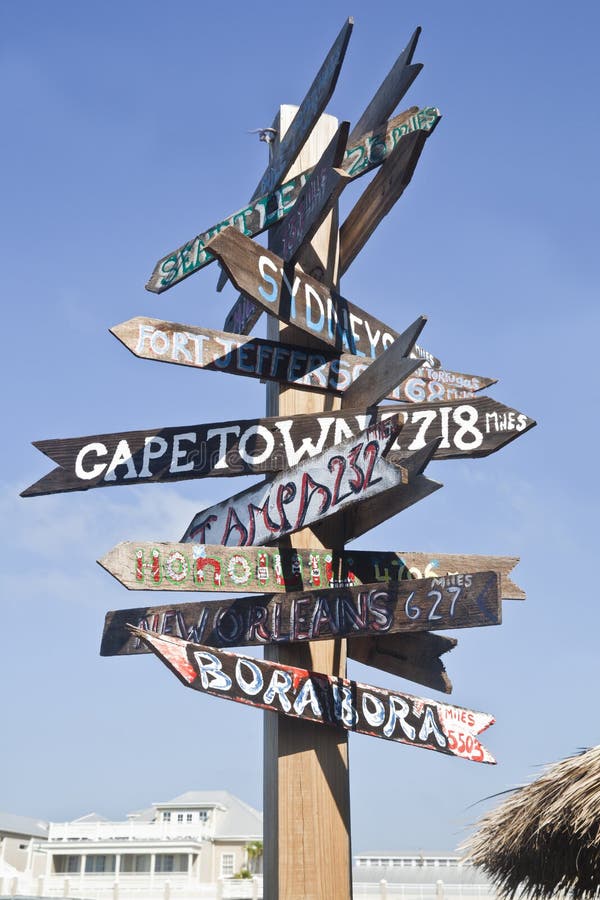 Distance Signs stock photo. Image of orleans, florida - 48072694