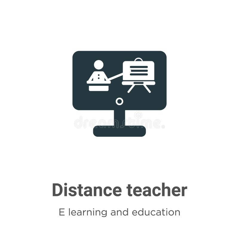 Distance Learning Symbol Black White Stock Illustrations – 988 Distance ...