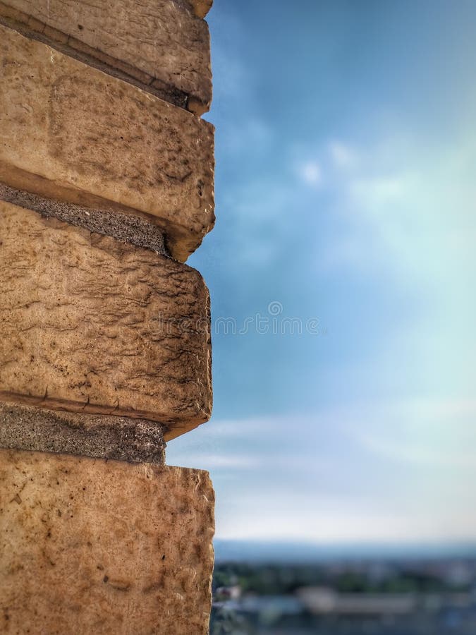 Distance View with a Focus on Bricks Stock Photo - Image of daylight ...