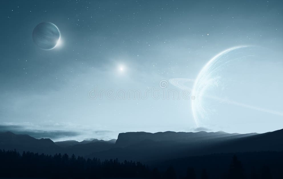 Distant earth stock illustration. Illustration of future - 38239831