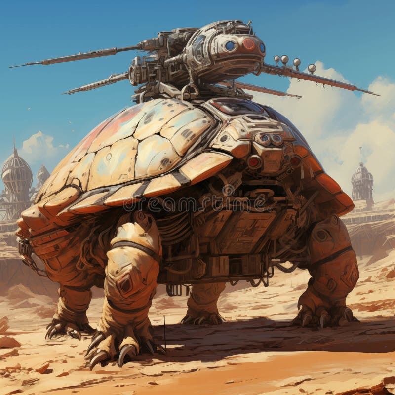 Aliens Staged on Turtle Tank Stock Illustration - Illustration of ...