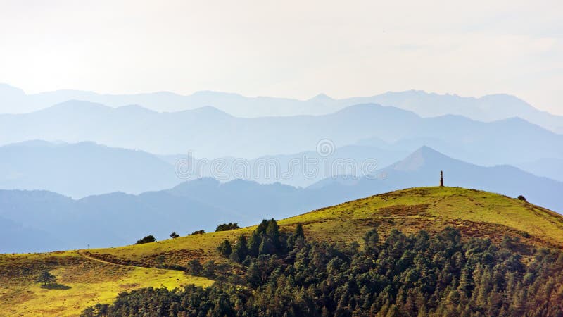 Distant Mountains and Lake stock image. Image of hills - 2791241