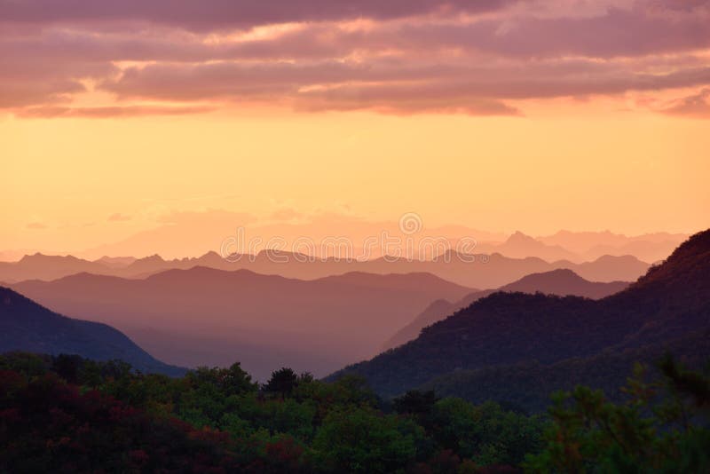 The distant mountains stock image. Image of calm, gradient - 45378195