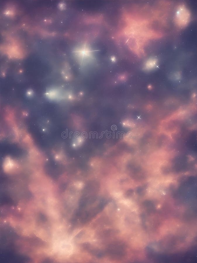 Distant Stars Background. Galaxy Stock Illustration - Illustration of ...