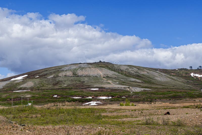 Anvil Mountain View stock photo. Image of mountain, nome - 151405744