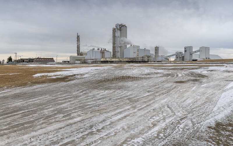 Distant View of a Dynamite Factory Stock Image - Image of plains ...