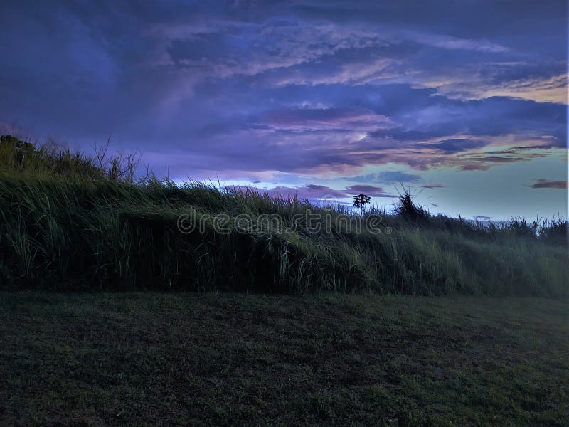 Distant View of the Evening Sky Background Stock Image - Image of ...