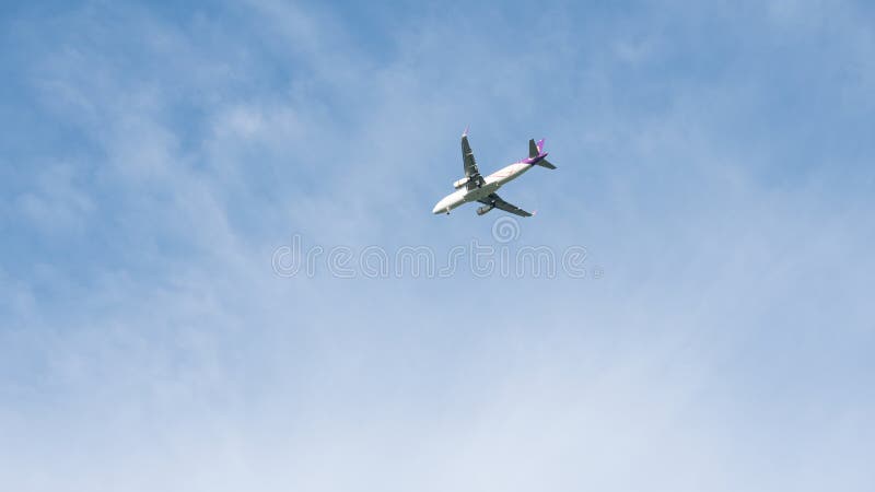 A Distant View of the Plane Flying Stock Image - Image of airplane ...