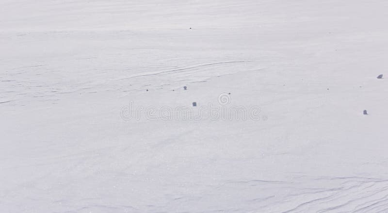 Distant View of Small Snow Clumps Stock Image - Image of land, freeze ...