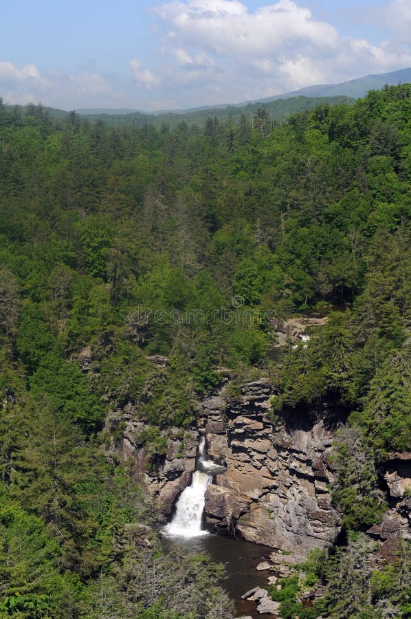 Distant waterfall stock image. Image of growth, ecosystem - 16862375
