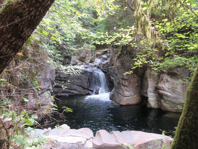 Distant waterfall stock photo. Image of summer, creek - 102525356